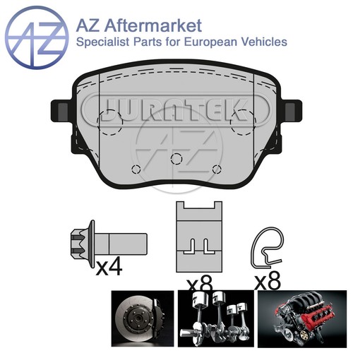Fits Mercedes A-Class 2018- GLA 2020- + Other Models AZ Rear Brake Pads ...