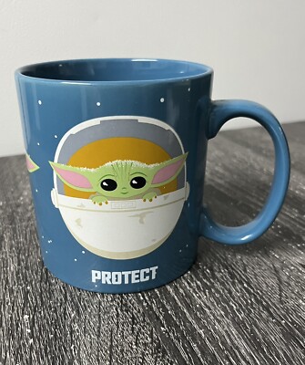 STAR WARS' The Mandalorian Protect Attack Snack The Child 20 oz. Mug | eBay
