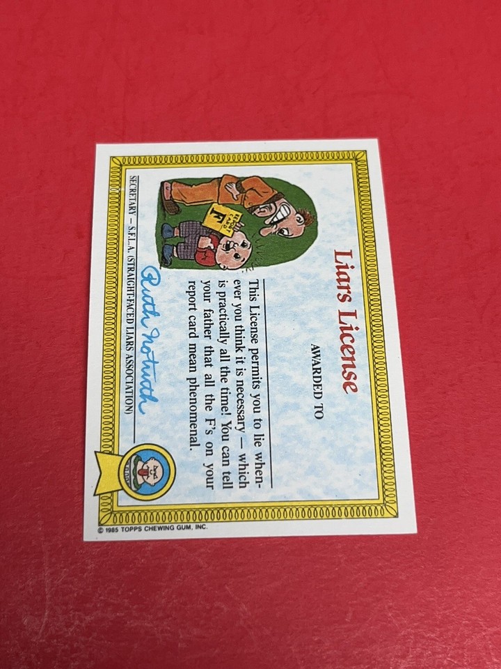 1986 Topps Garbage Pail Kids Series 1 UK Minis Weird Wendy #16a NM+ | eBay