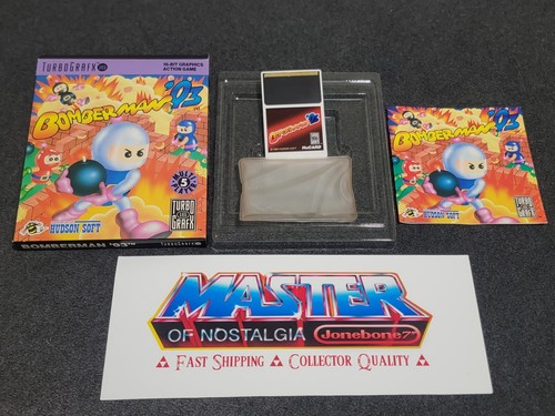 TG16 Turbografx-16 BOMBERMAN 93 Complete Mint CIB Box USA Hu Card Rare ...