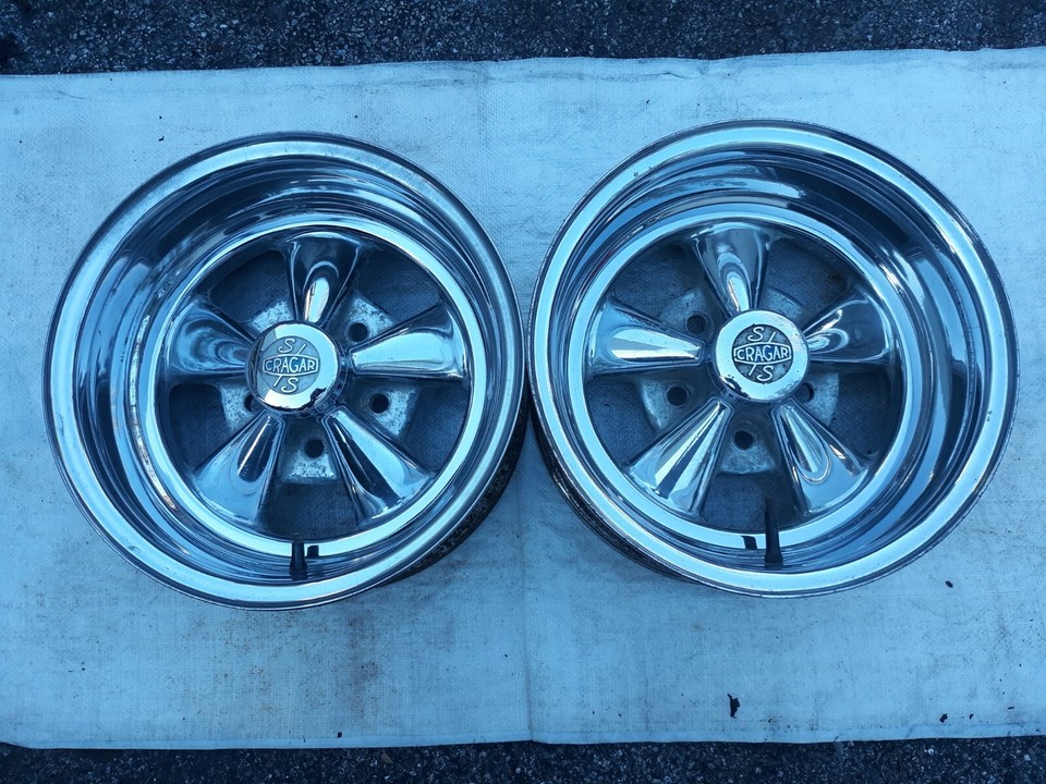 Cragar SS Wheels Deep Dish 14x7 Chevy Pair | eBay