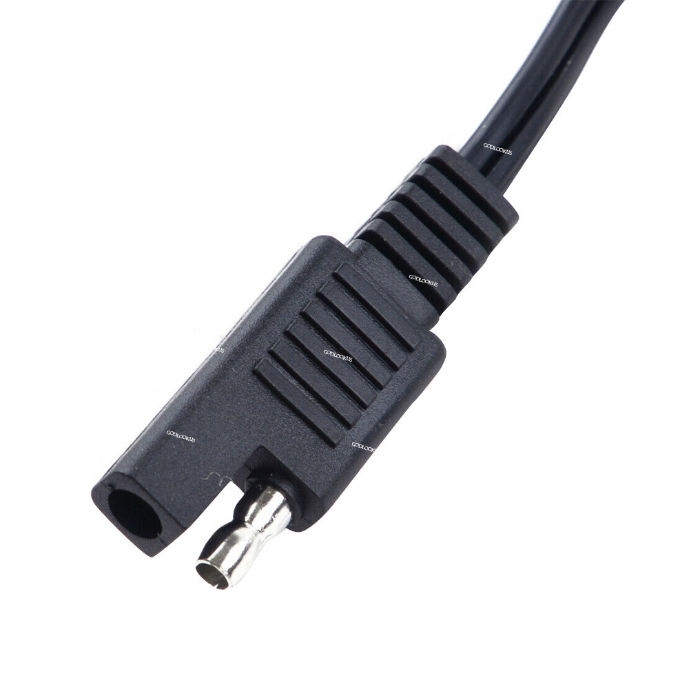 DIN Hella Powerlet Plug To SAE Adapter Connector Black Cable For BMW ...