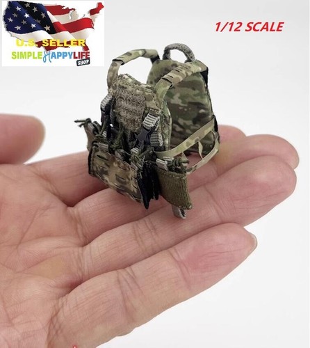 1/12 Scale Soldier GEN3 V2 Camo Tactical Vest for 6'' Figure Mezco ...