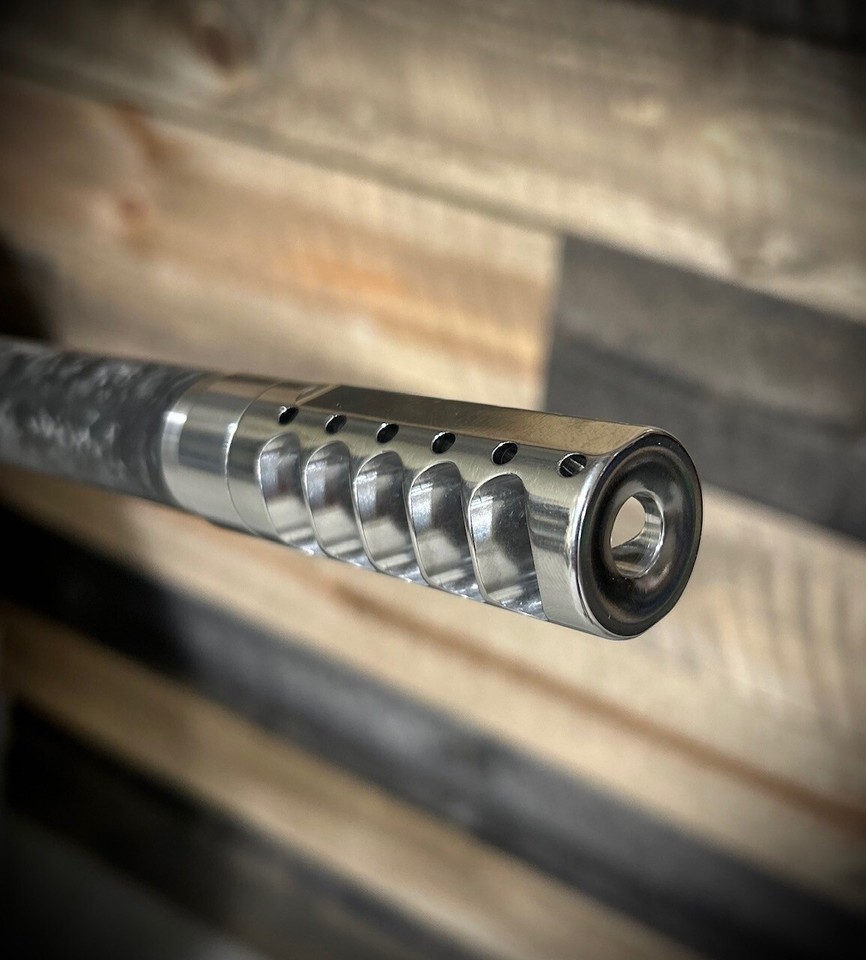 Grizzly 5 port Self Timing Muzzle Brake 5/8-24 by J&A Outdoors | eBay