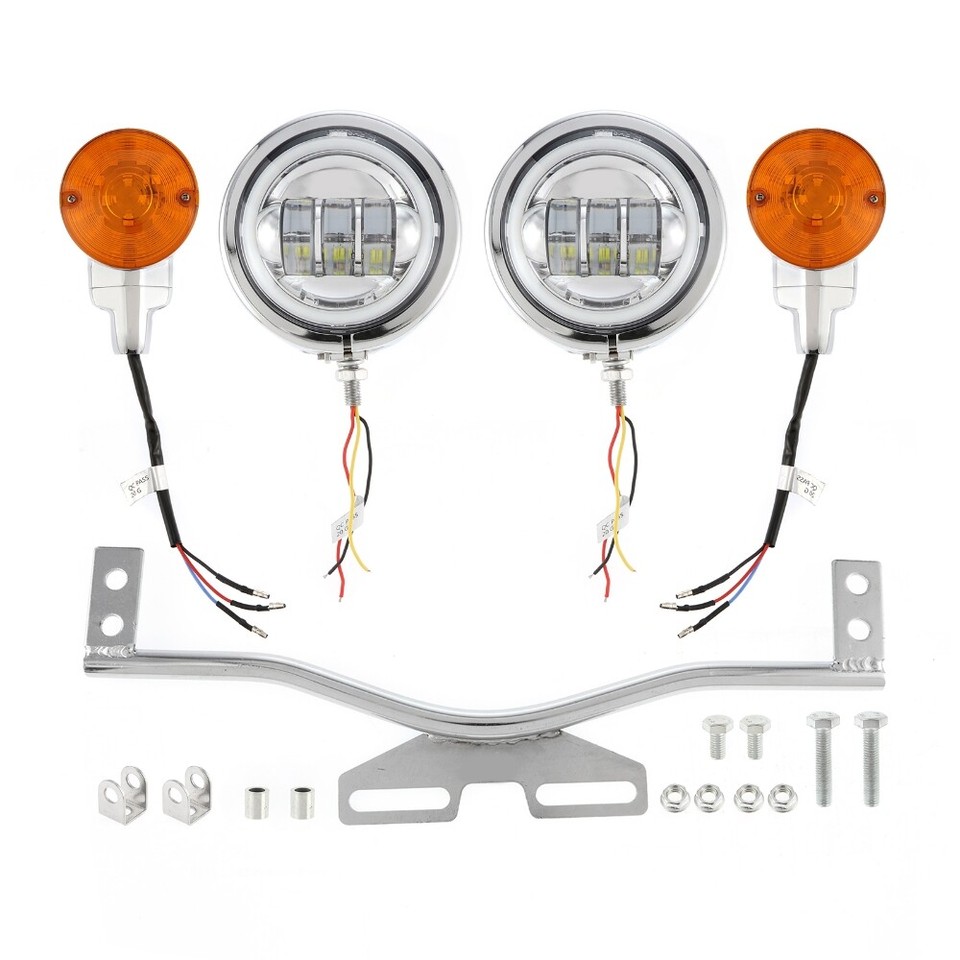 LED Passing Lights Bar Kit For Harley Touring Road King Glide Softail ...