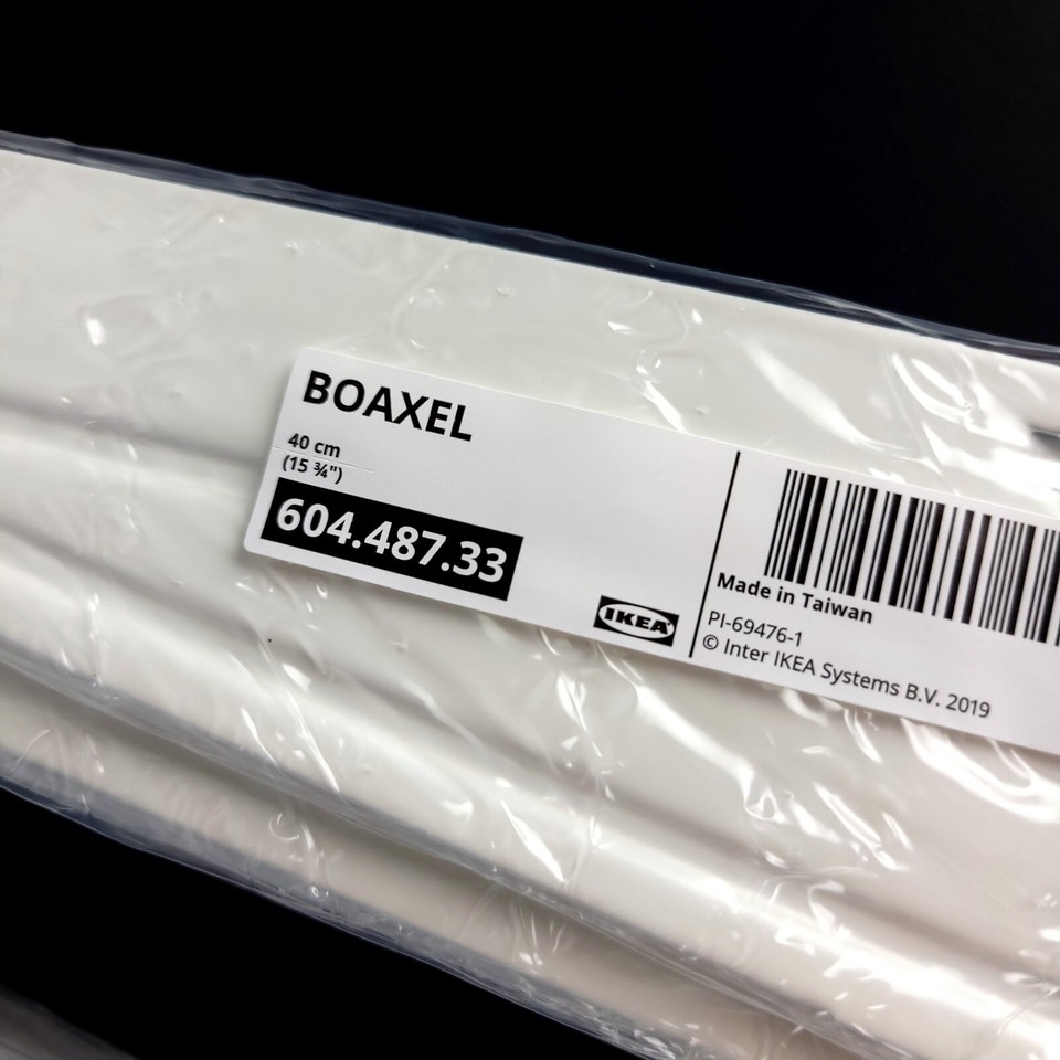 (Lot of 20) Ikea BOAXEL Bracket for Shelf Steel White 15 ¾" 604.487.33 ...