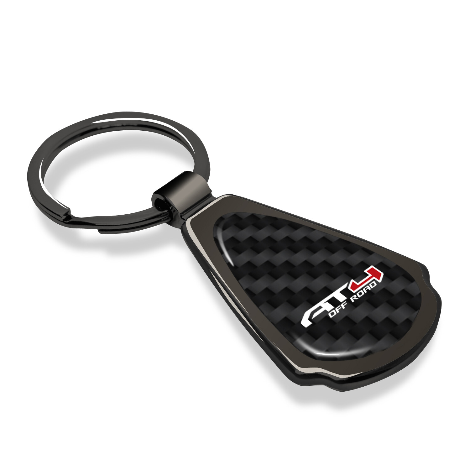 GMC AT4 Real Carbon Fiber Black Teardrop Key Chain | eBay