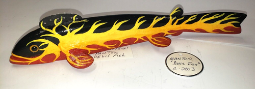 Vintage LEONARD NELSON Manton Devil Fish SPEARING DECOY 2003 | eBay