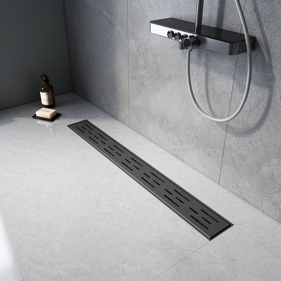 EMKE Linear Shower Floor Drain Stainless Steel For Wet Room Bathroom ...