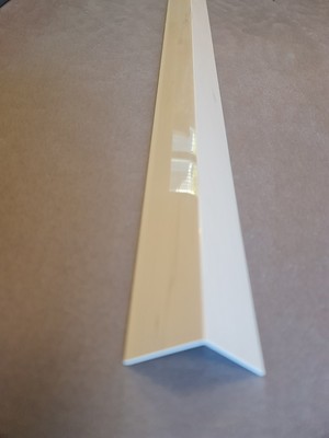 50mm x 50mm White Plastic Angle Trim 1 Metre. Seconds Very Cheap. Read ...