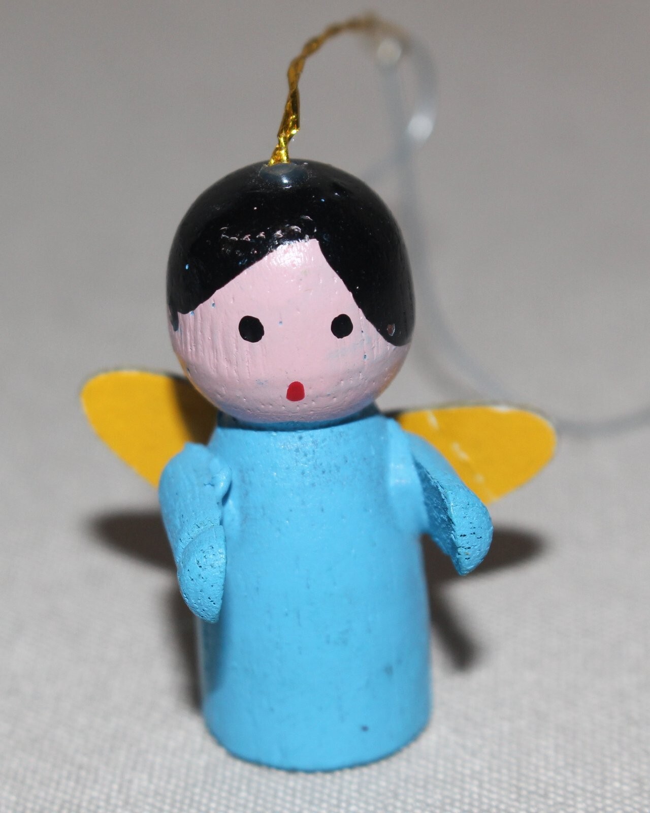 Vintage Miniature Wooden Angel Ornament 1 ½” Tall Cute! | eBay