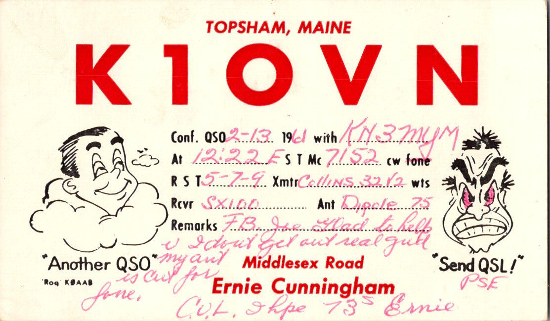 QSL QSO Card CB HAM Radio PostCard | eBay