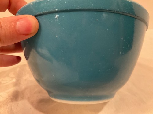 Vintage PYREX Bowl blue primary colors 401 | eBay