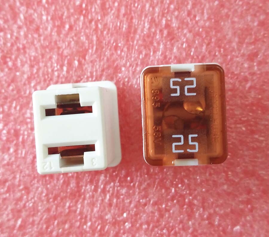 5PCS New 0895025 Littelfuse 895 Square Car Fuse 25A 58V JCASE Cartridge ...