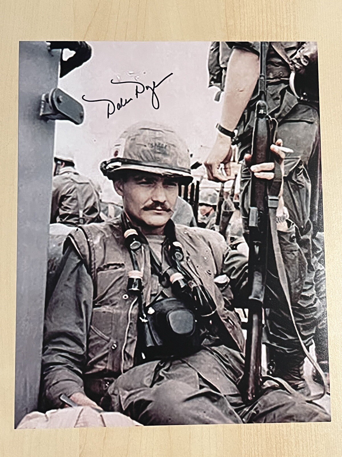 DALE DYE HAND SIGNED 8x10 PHOTO AUTOGRAPHED MOVIE WAR ADVISOR PLATOON ...