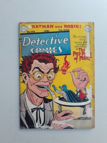 Detective Comics 143 DC Comics Golden Age Batman 1949 Rare | eBay