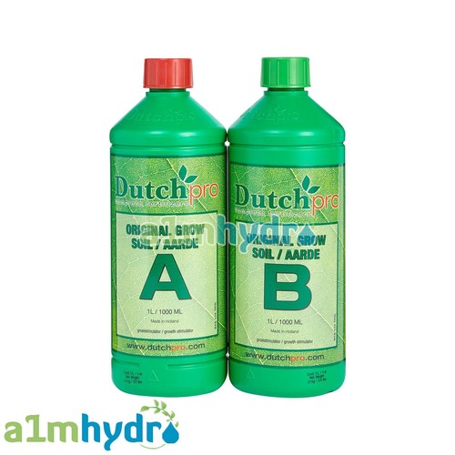 Dutch Pro Soil Grow 1 Litre 1L A+B Veg Plant Feed Nutrients Hydroponics ...