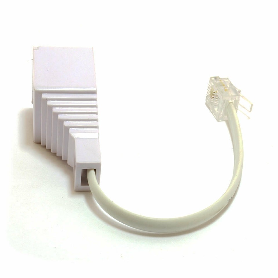 10cm RJ11 4 Wire to BT Telephone Female Socket for Virgin Hub To UK ...