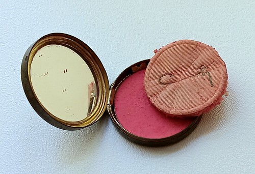 Vintage 1930s Coty Airspun Rouge Compact Sub Deb Medium Air Spun Cheek ...