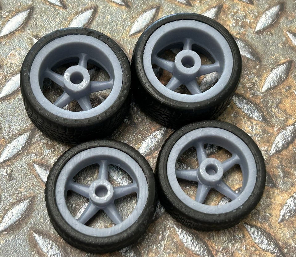 1/24 Scale: 21/20 Inch “Weld Ventura” Wheels With Wide Rear Street ...