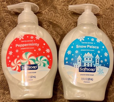 2 Pack Softsoap Liquid Hand Soap Peppermint Scent Pepperminty Snow ...