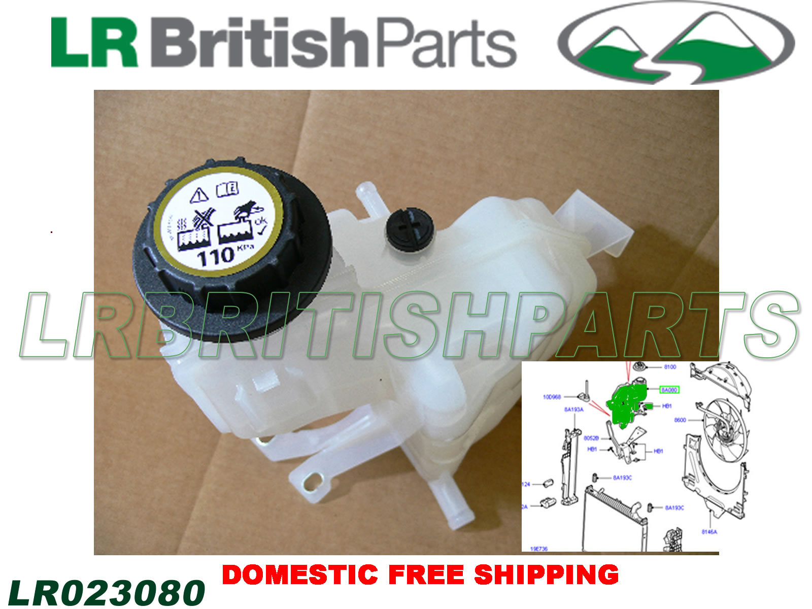 LAND ROVER RADIATOR EXPANSION TANK RANGE ROVER 06-12 NEW LR023080 | eBay