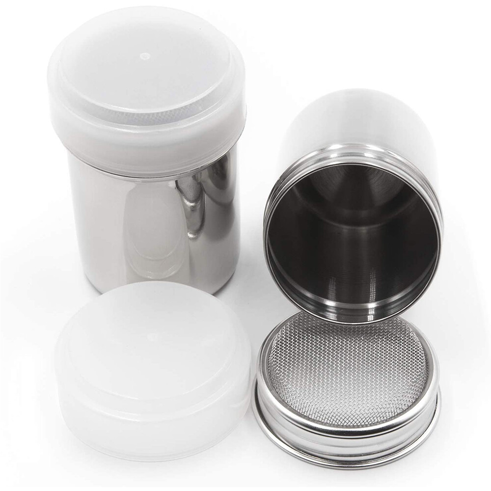 Stainless Steel Powder Icing Sugar Cocoa Chocolate Flour Duster Sifter ...