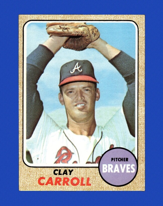 1968 Topps Set-Break #412 Clay Carroll EX-EXMINT *GMCARDS* | eBay