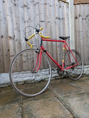 VINTAGE 70'S RALEIGH RACER 5 SPEED ROAD BIKE RED | eBay UK