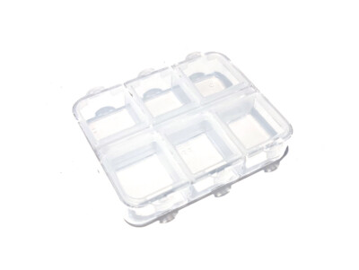 Small Compartment Box Clear 65x50x15mm | eBay
