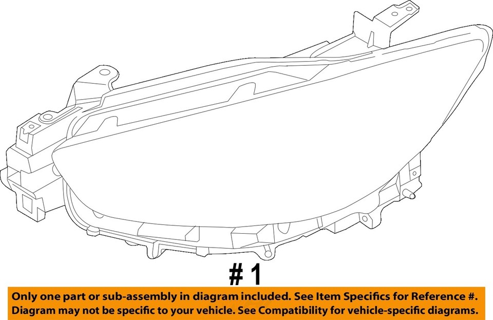 MAZDA OEM 2016 CX-5-Headlight Head Light Headlamp KA0G51031J | eBay