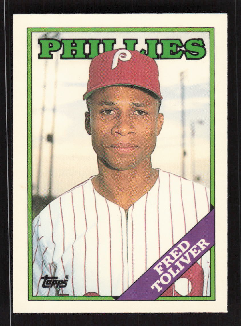 1988 Topps Tiffany Set-Break #203 Fred Toliver Philadelphia Phillies | eBay