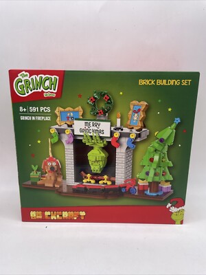 The Grinch In Fireplace Building Block Set- Includes Accessories-Lego ...