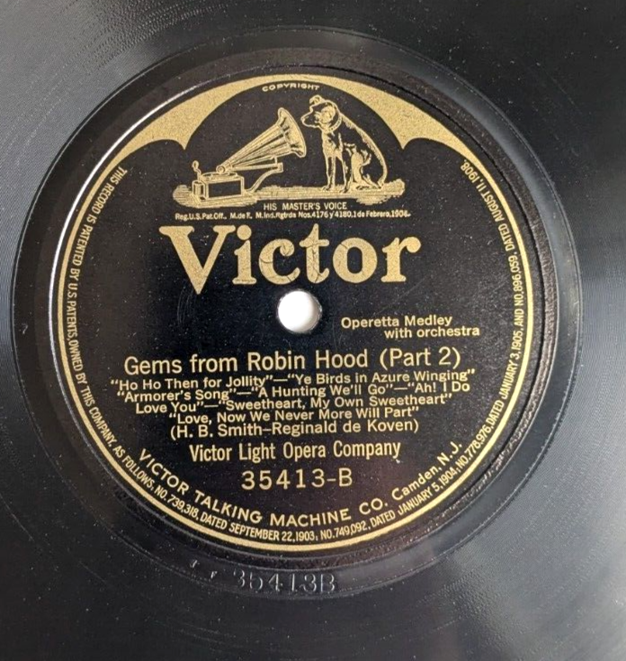 Victor Light Opera Company – Gems From Robin Hood 78 RPM | eBay