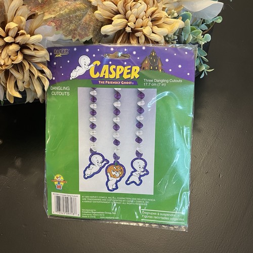 Vintage 90s Casper The Friendly Ghost NOS Halloween Decor Dangling Cut ...