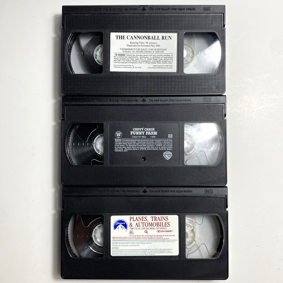 1980's Comedy Movies VHS Lot - Chevy Chase John Candy Burt Reynolds ...
