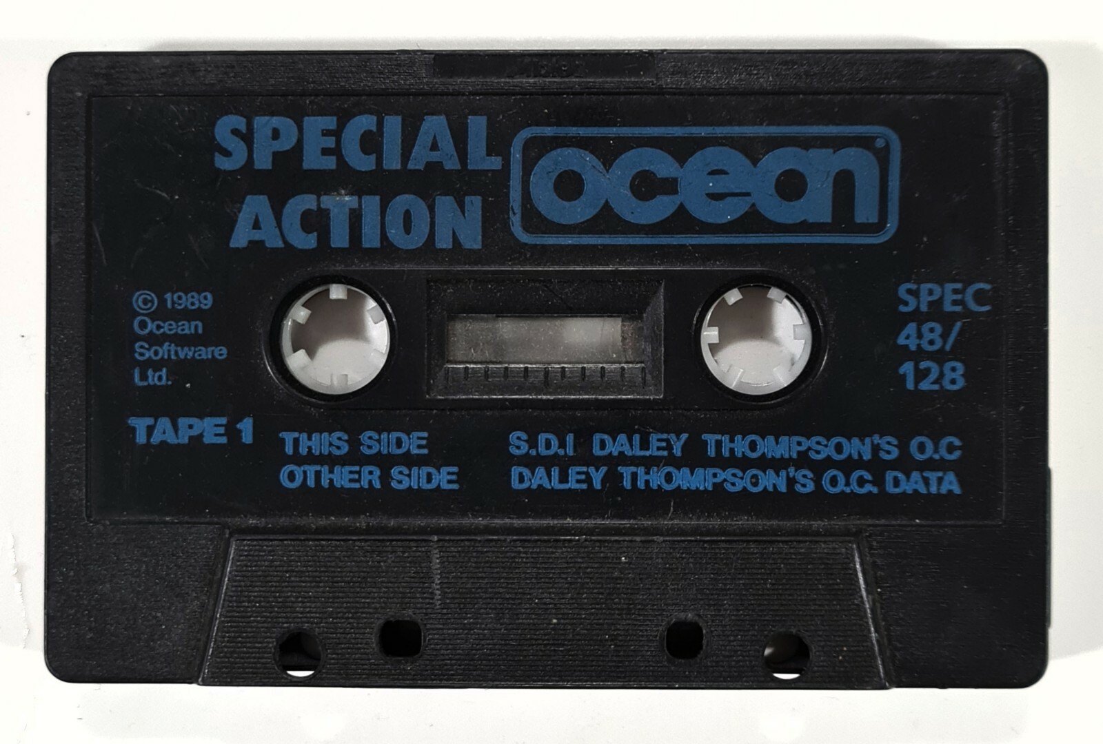 ©1989 OCEAN Sinclair ZX Spectrum Cassette/Tape SDI DALEY THOMPSON'S OC ...