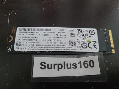 SK hynix 256GB PCI Express 3.0 x4 NVMe M.2 2280 Solid State HDD hard ...
