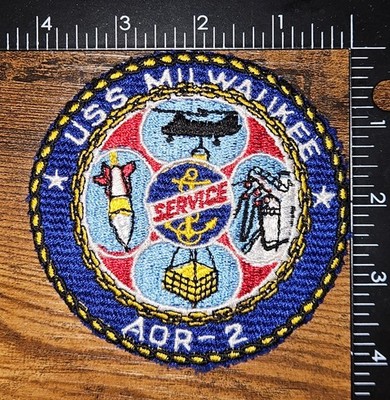 USS Milwaukee (AOR-2) Wichita Class Service Military Patch | eBay