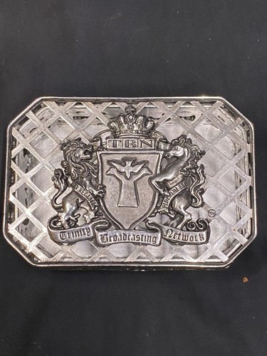 Vintage TBN Trinity Broadcasting Network Silver Trinket Storage Jewelry ...