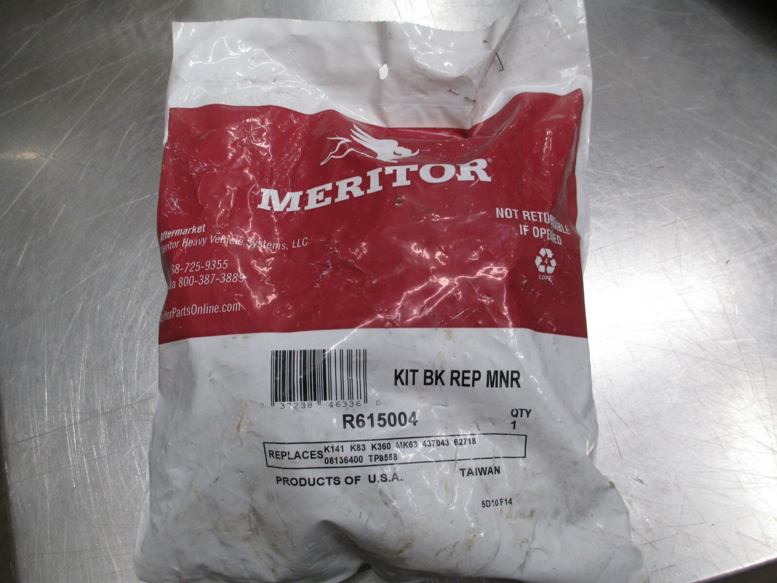 Mack / Meritor 8235-R615004 ,R615004, K141, K83, K360, MK63, Kit BK REP ...