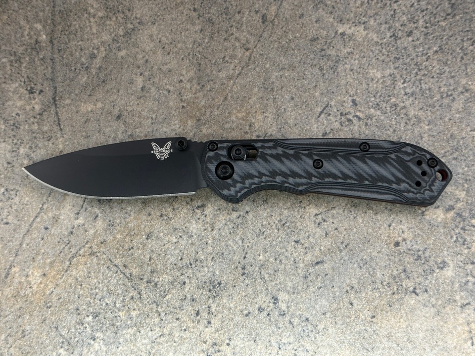 Benchmade Mini Freek 565BK-02 Pocket Knife G10 Handle CPM-M4 Steel ...
