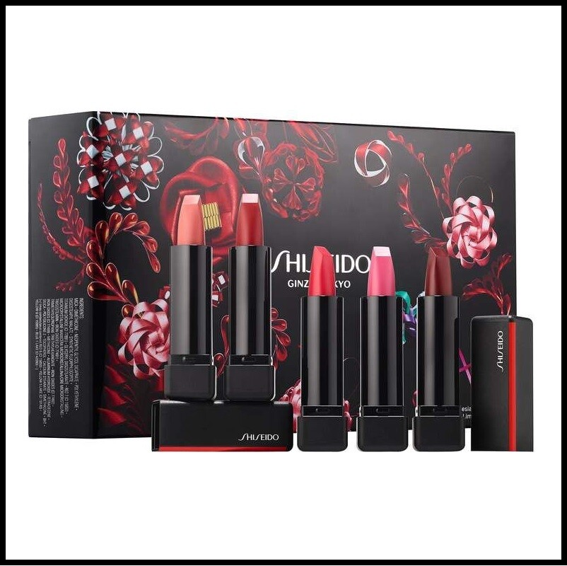 Shiseido ModernMatte Powder Lipstick Expressive Deluxe 5pc Mini Set Kit ...