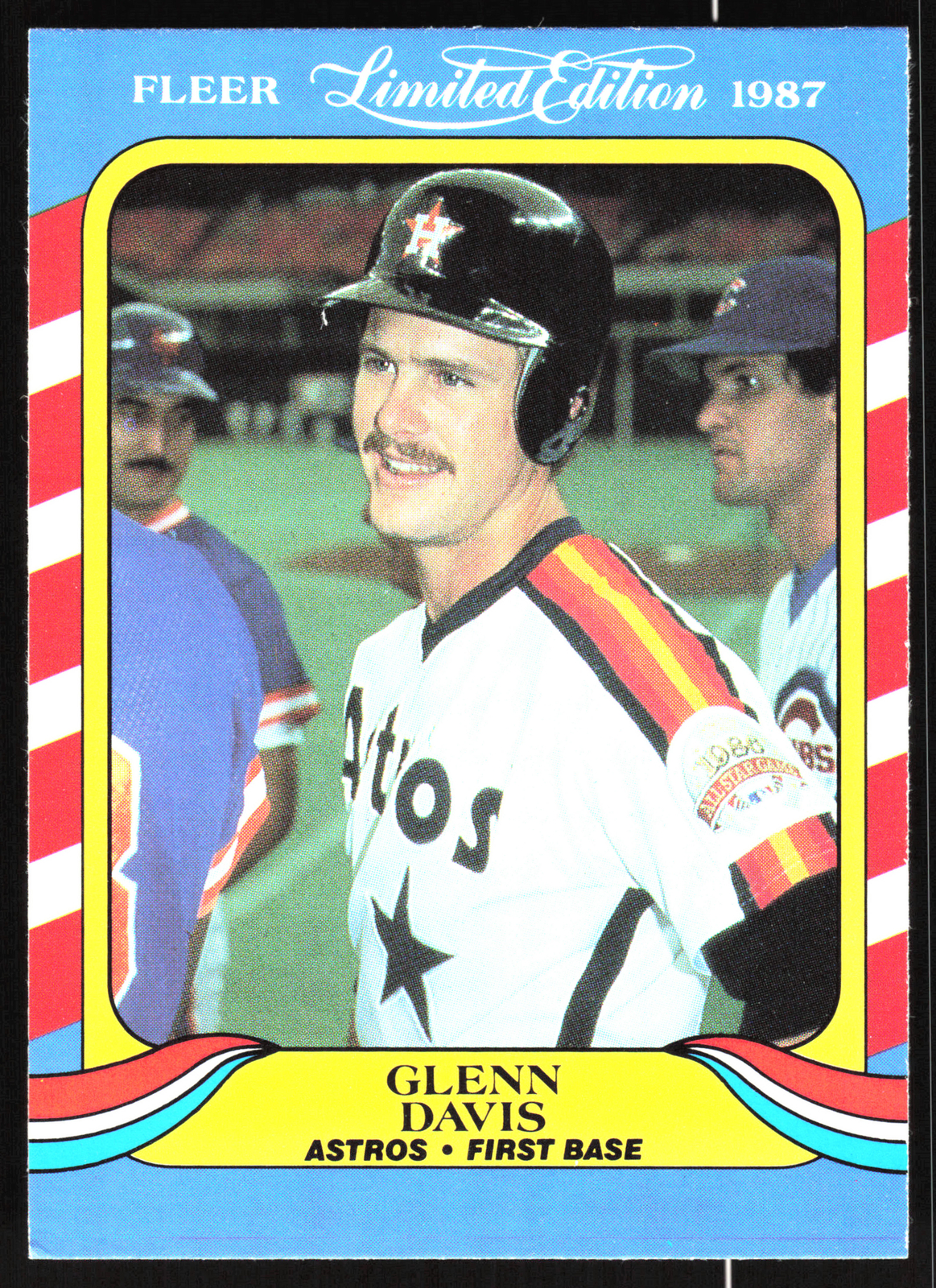 1987 Fleer Limited Edition Glenn Davis #11 Houston Astros Baseball Card ...