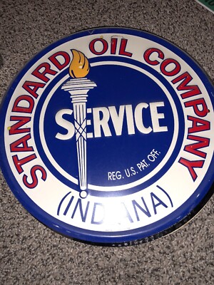 Standard Oil Company Advertising Sign Reproduction Rare Tin 11.5 In | eBay