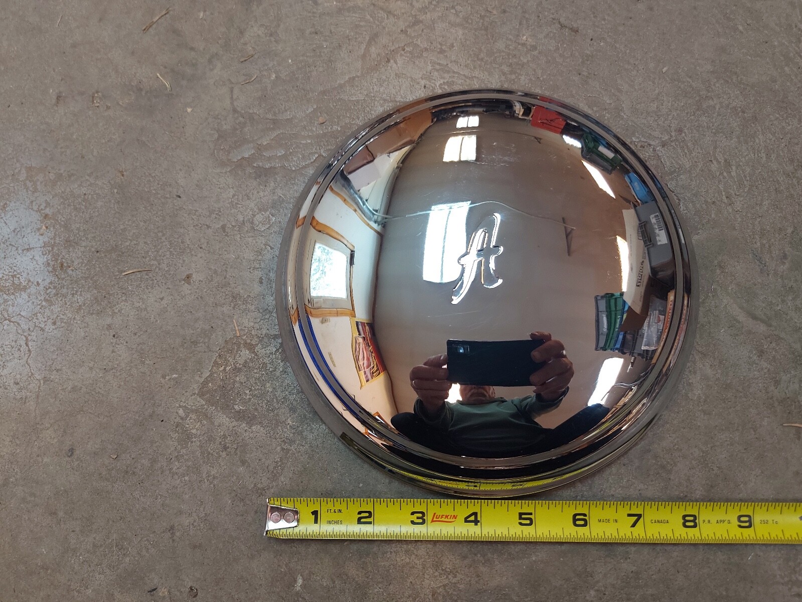 AUSTIN HUB CAP A CHROME POVERTY WHEEL CAP USED CHROME AUSTIN A Series ...