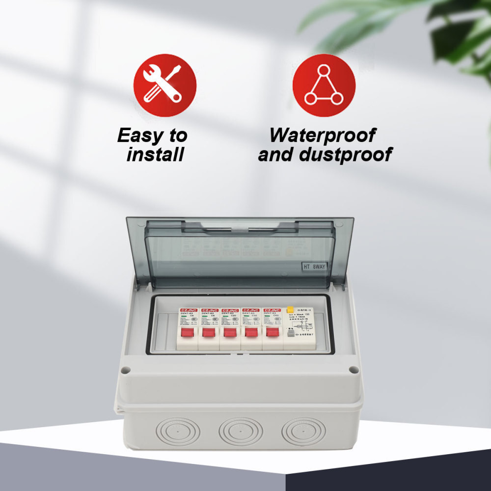 8 Way Garage Shed Camper Van Caravan Consumer Unit Fuse Box with RCD ...