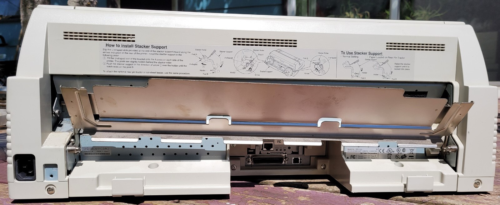 Oki Microline 8810 USB Parallel & Ethernet Dot Matrix Printer - Tested ...