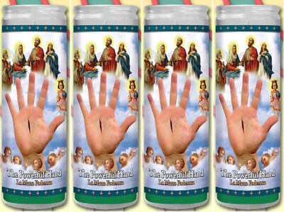 Hand of Power or Helping Hand Prayer Candles Veladoras De La Mano ...