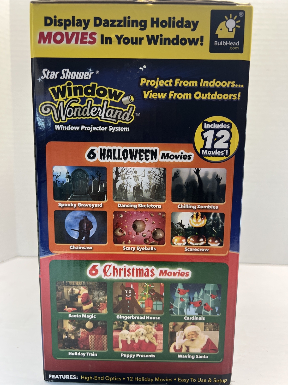 Bulbhead 11674 Star Shower Window Wonderland Projector - Black for sale ...